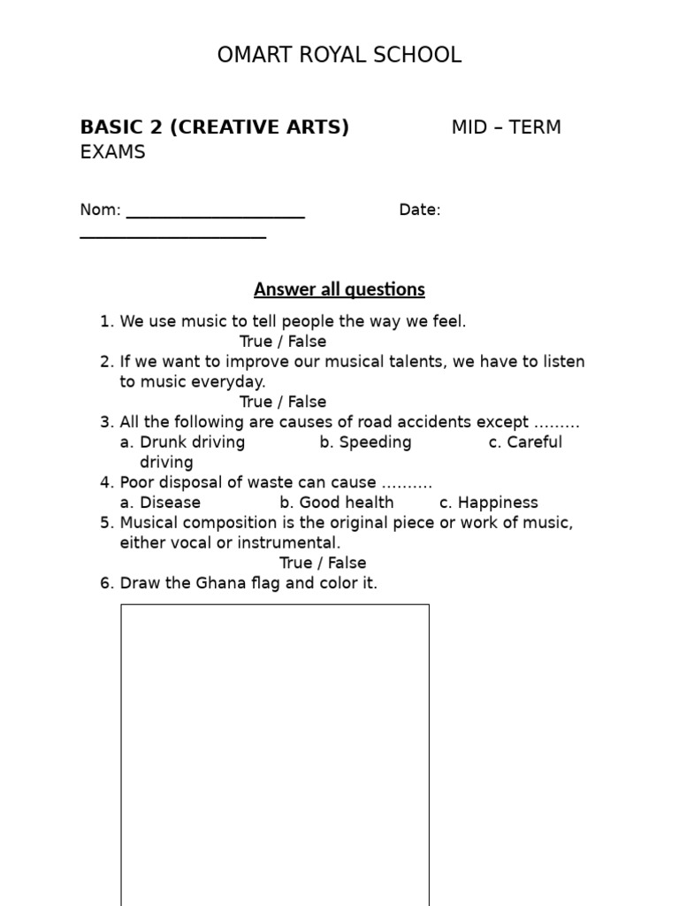 Basic 2 Arts | PDF