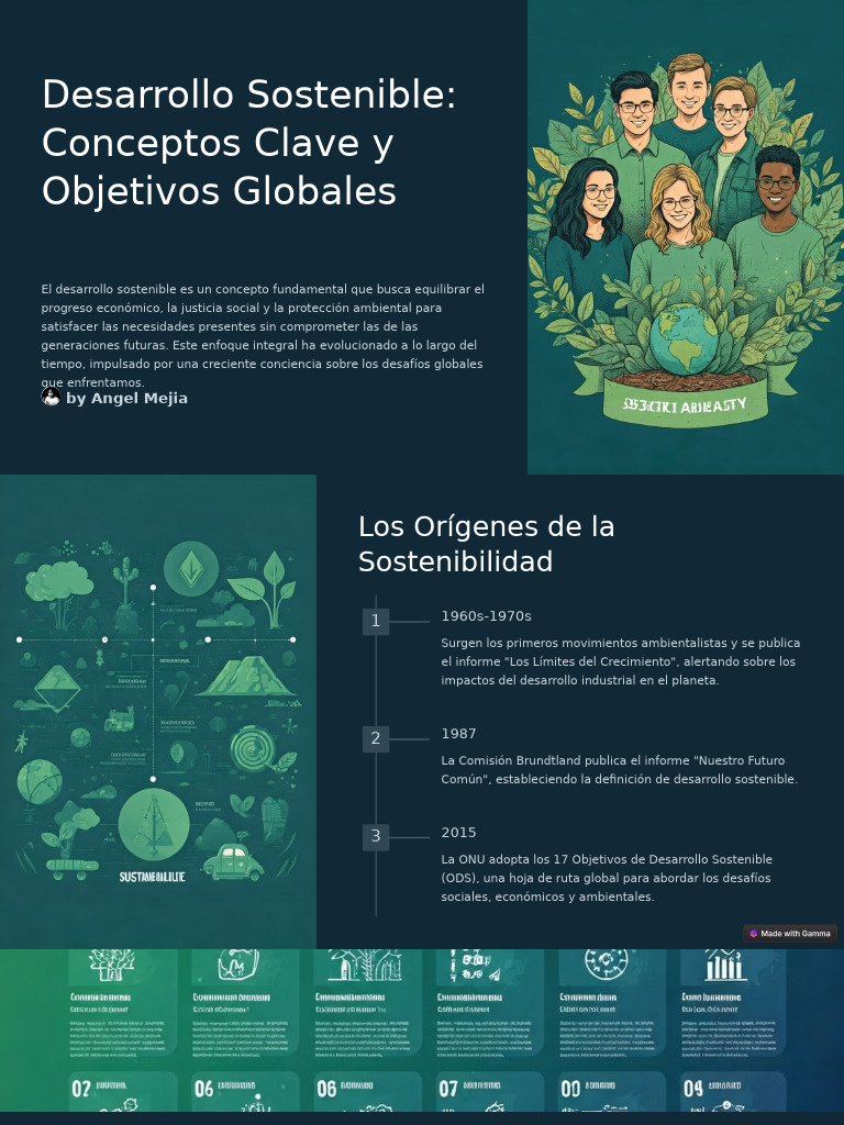 Desarrollo Sostenible Conceptos Clave y Objetivos Globales | PDF | Desarrollo sostenible ...