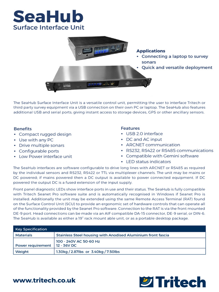 SeaHub 2023 Datasheet Rev5 | PDF | Usb | Laptop