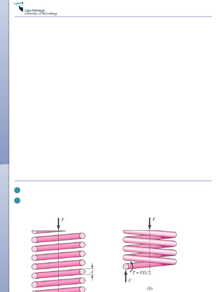 Lecture 8 Springs | PDF | Strength Of Materials | Yield (Engineering)
