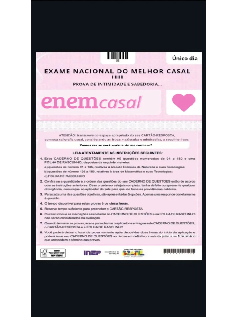 Enem Casal L+K | PDF