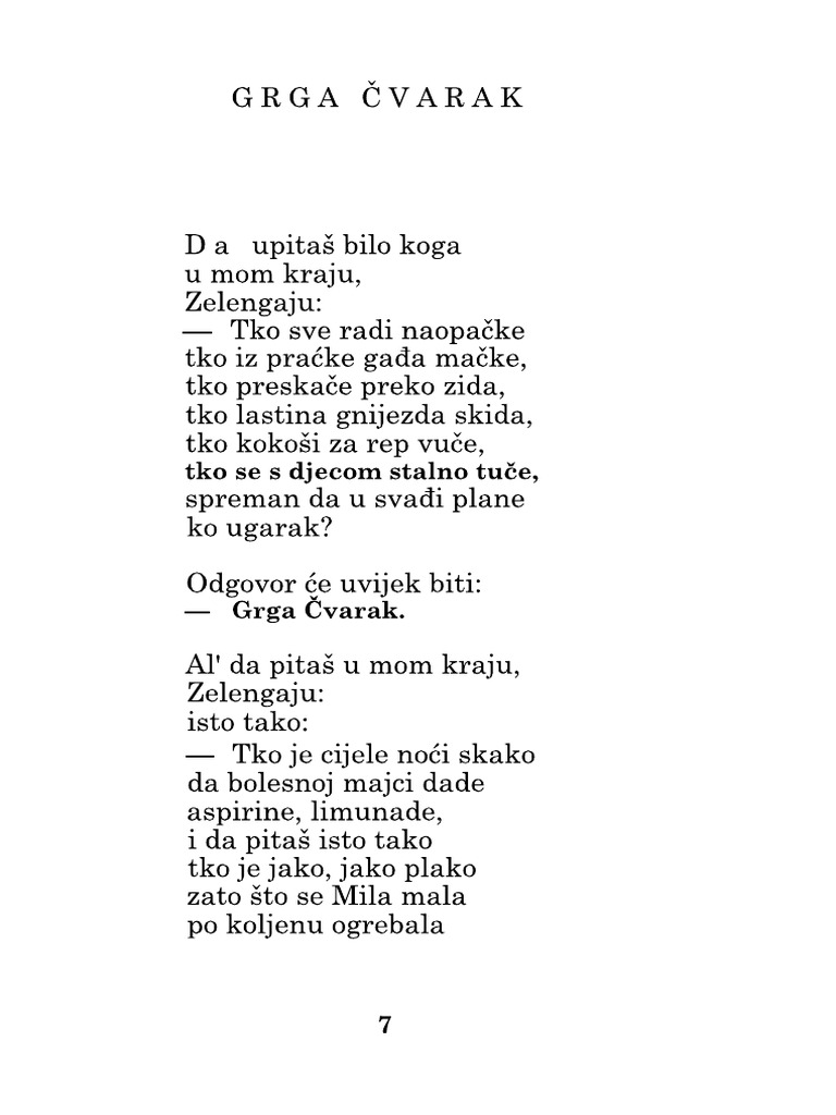 Grga Cvarak | PDF