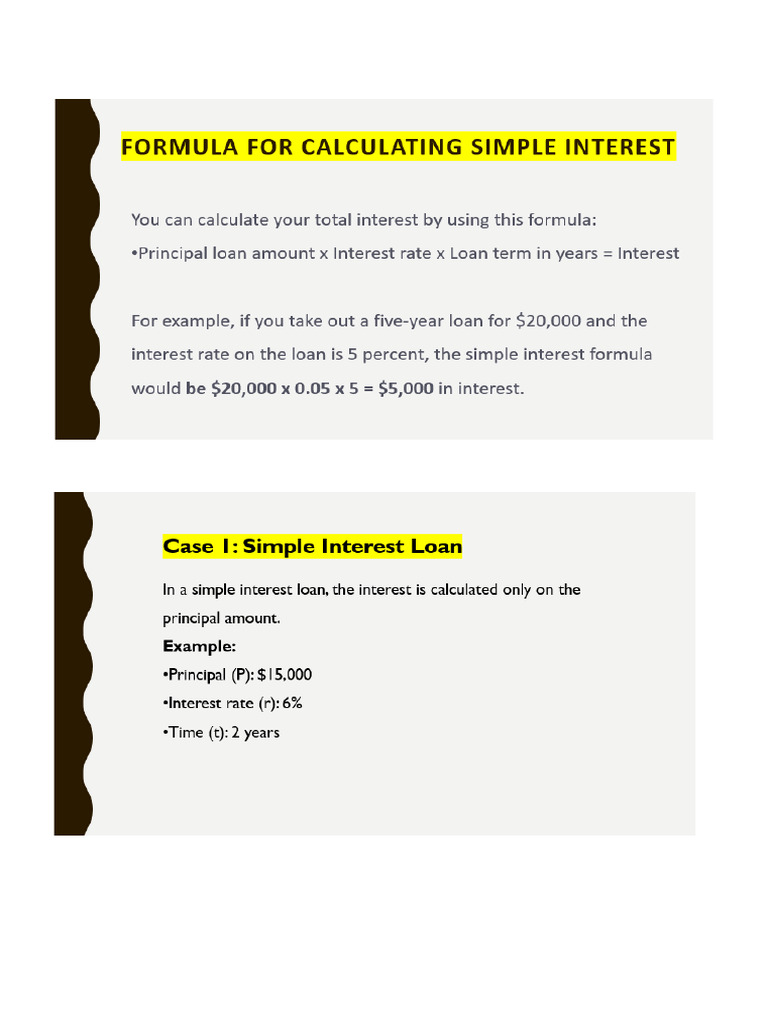 Loan Interest Business Accounting Class | PDF