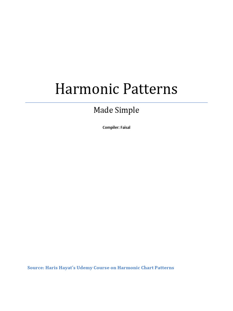 Harmonic Patterns Overview Guide | PDF | Private Sector | Investing
