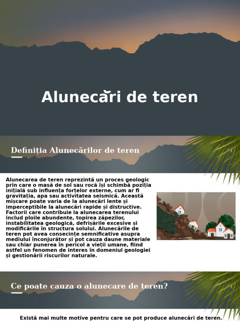 Alunecari de Teren PP | PDF