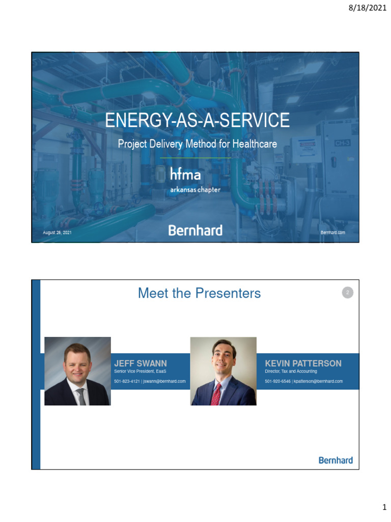 Energy-as-a-Service for Healthcare | PDF | Expense | Efficient Energy Use