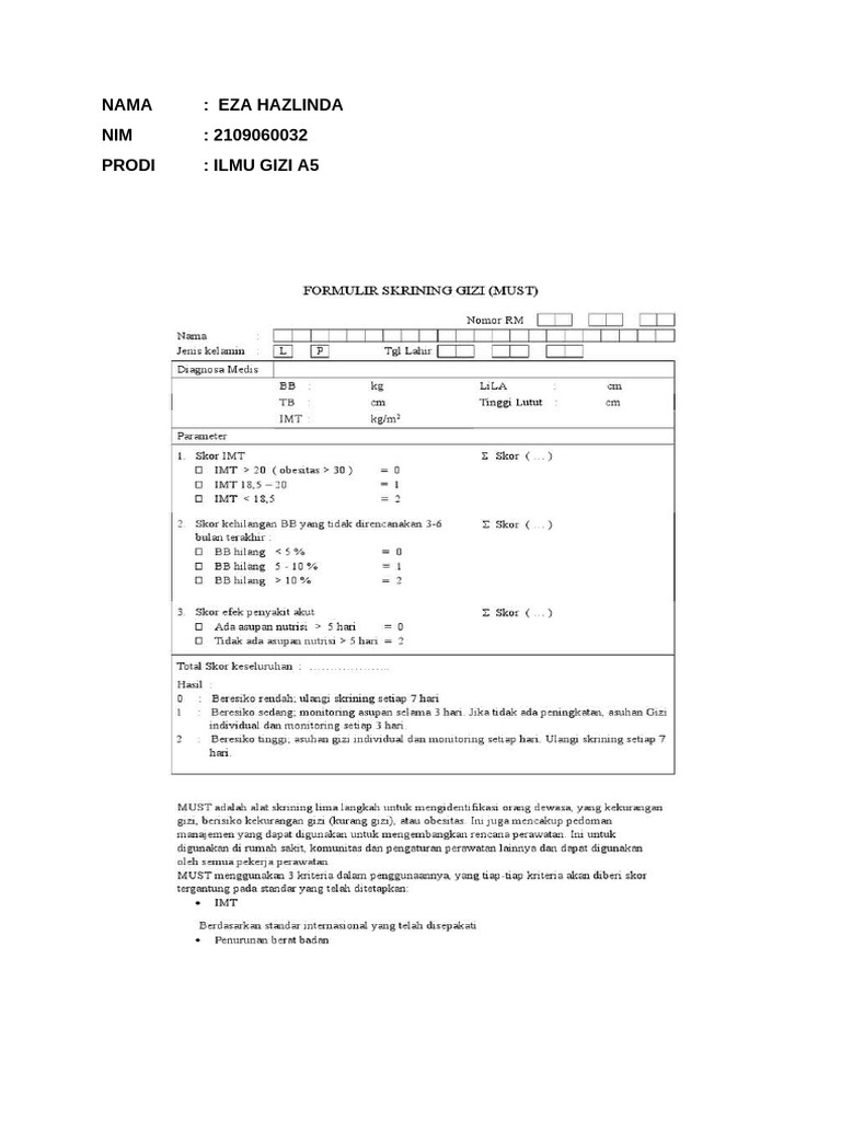 Skrining Must Eza | PDF