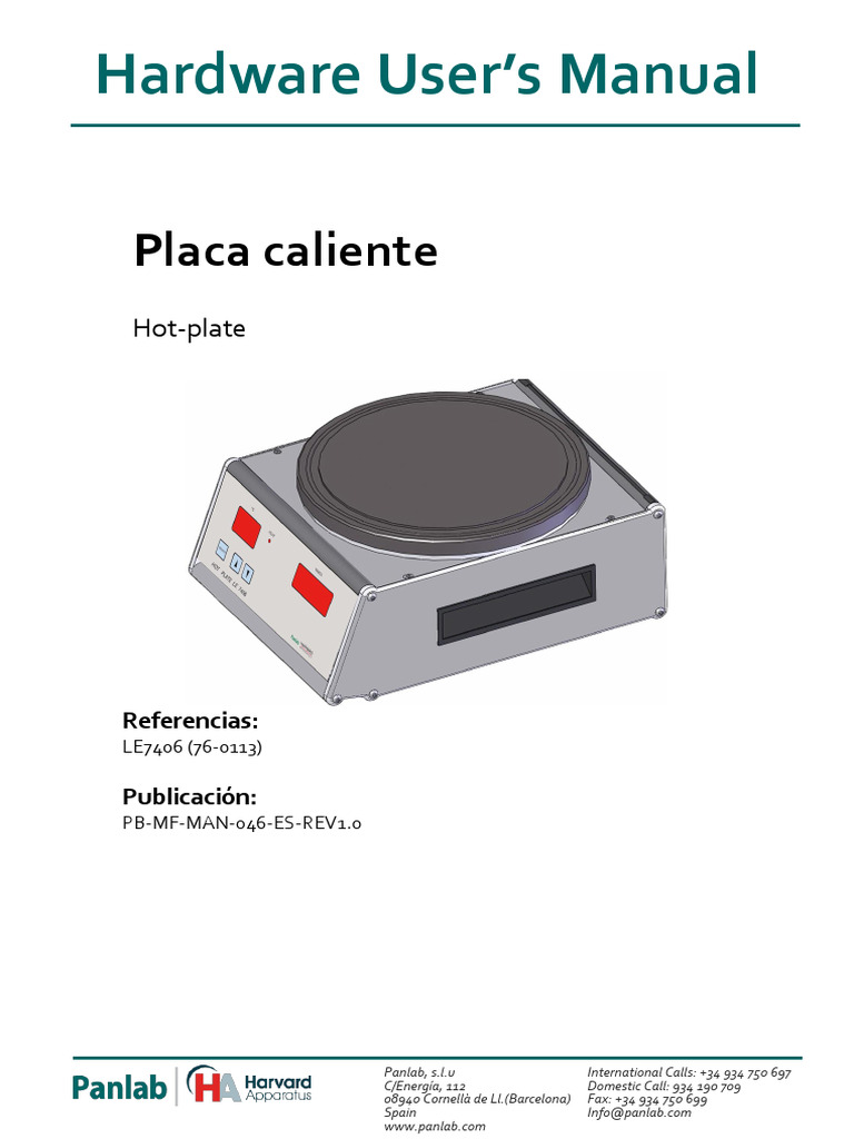 Plato Caliente | PDF | Fusible (Eléctrico) | Diodo emisor de luz