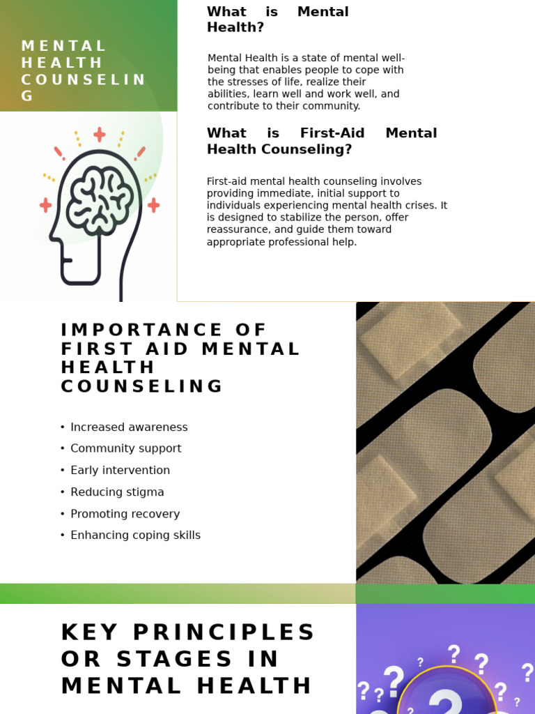 Group 1 Mental Health First Aid Counseling Pdf