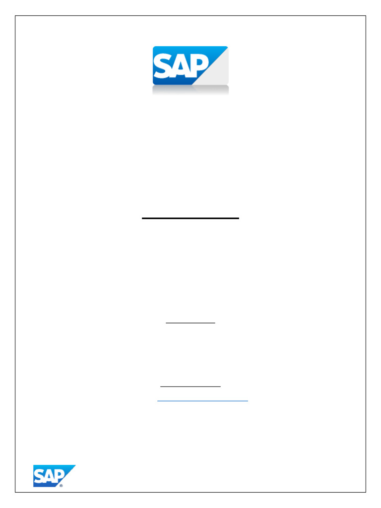 Sap Copa Hana | PDF | System Software | Software