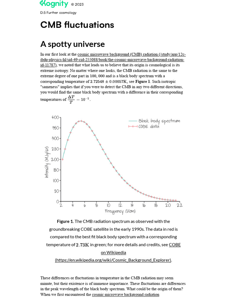 CMB Fluctuations and Universe Evolution | PDF | Cosmic Microwave ...