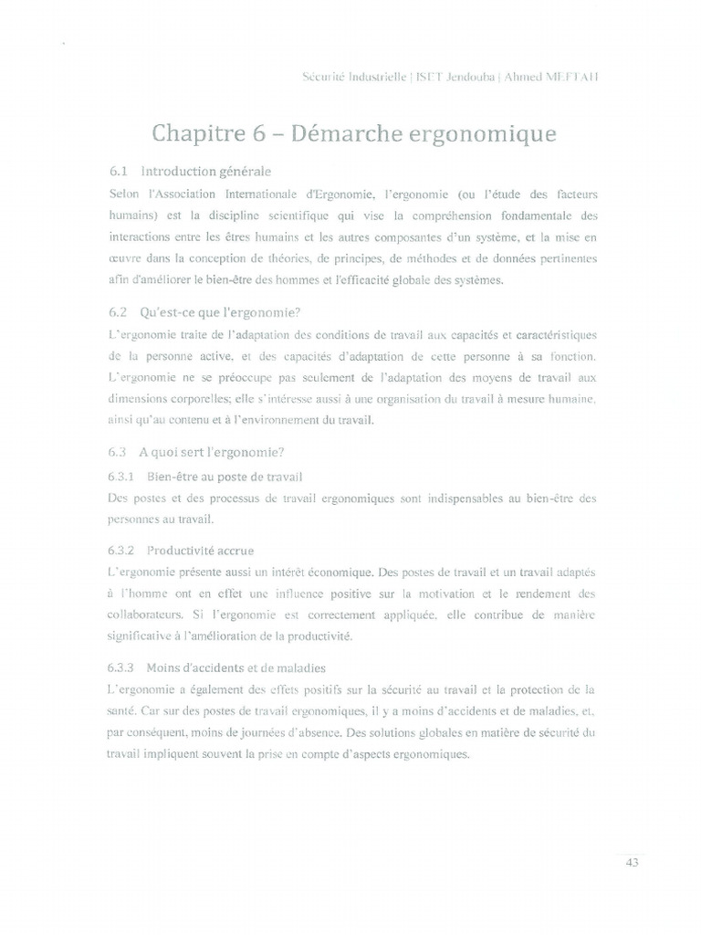 Cours Sécurité GEA2 Demarche ErgonomiquePDF 241101 151922 | PDF