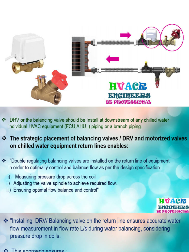 Benefits of Balancing Valves in Chillers | PDF | Valve | Water