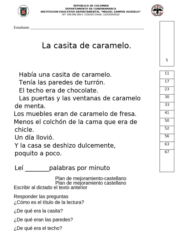 25 Lecturas para Mejorar y Controlar La Velocidad Lectora Parte1 | PDF 25 Lecturas para Mejorar y Controlar La Velocidad Lectora Parte1 | PDF