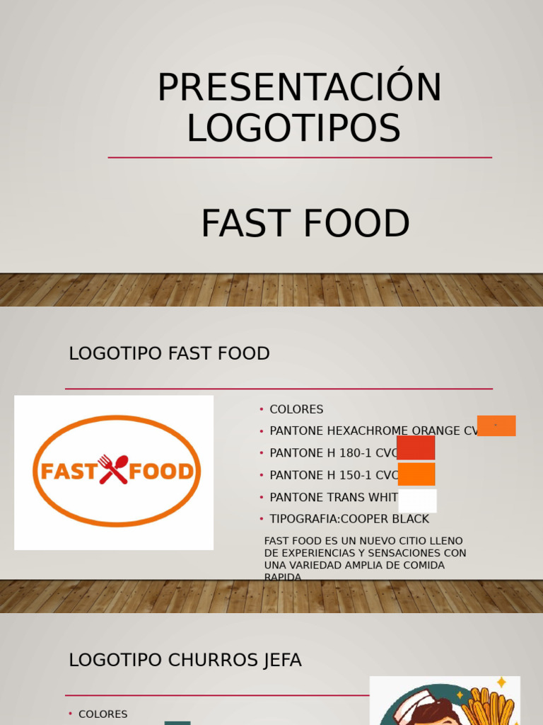 Presentación Logotipos | PDF | Cocina, comidas y vino | Estudios de idiomas extranjeros