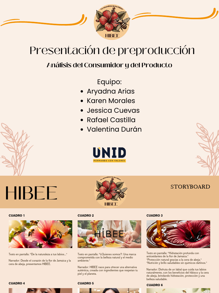 Labial HIBEE: Belleza Natural y Sostenible | PDF