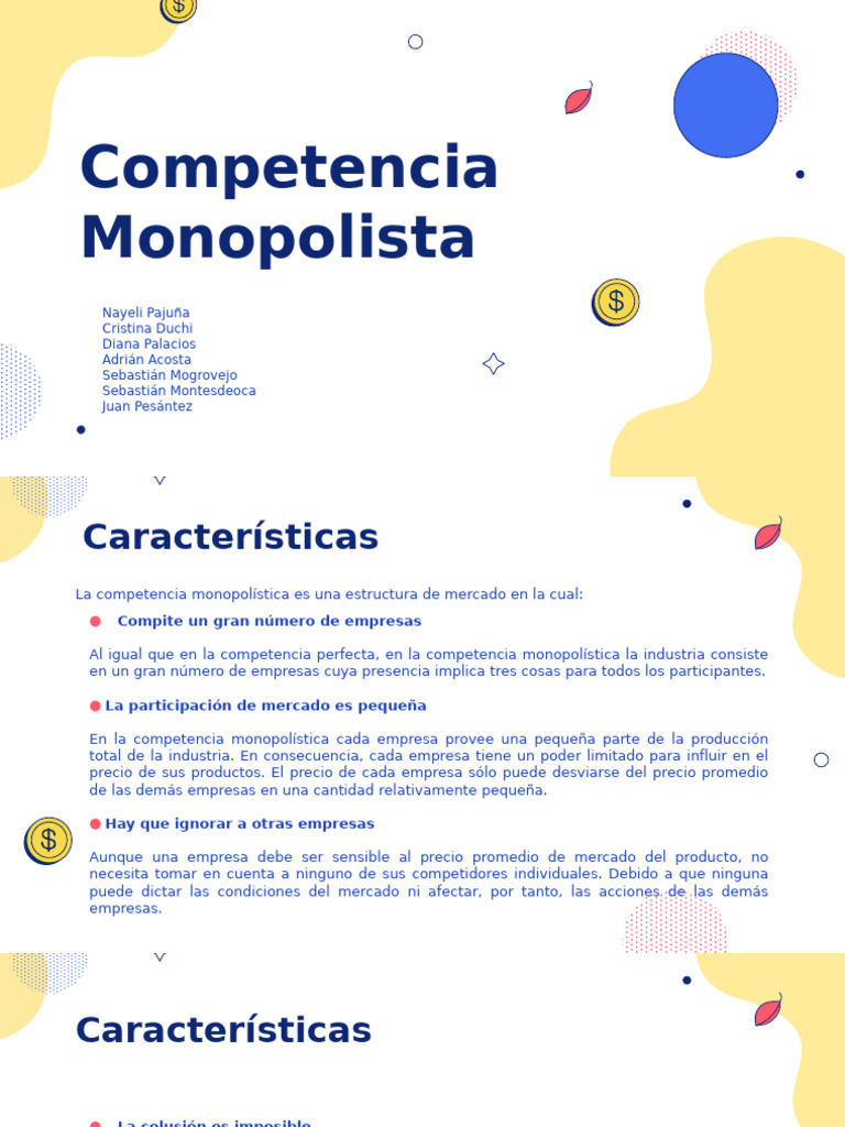 Grupo 4 Competencia Monopolista | PDF | Monopolio | Mercado (economía)