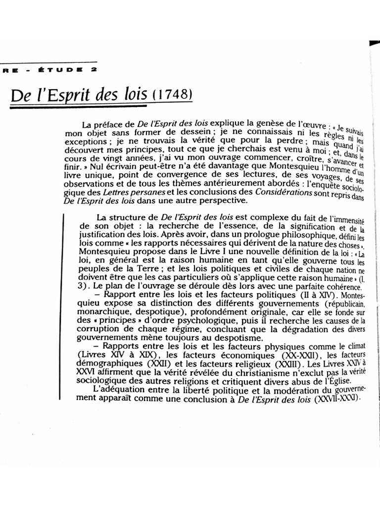 De l'Esprit des lois | PDF