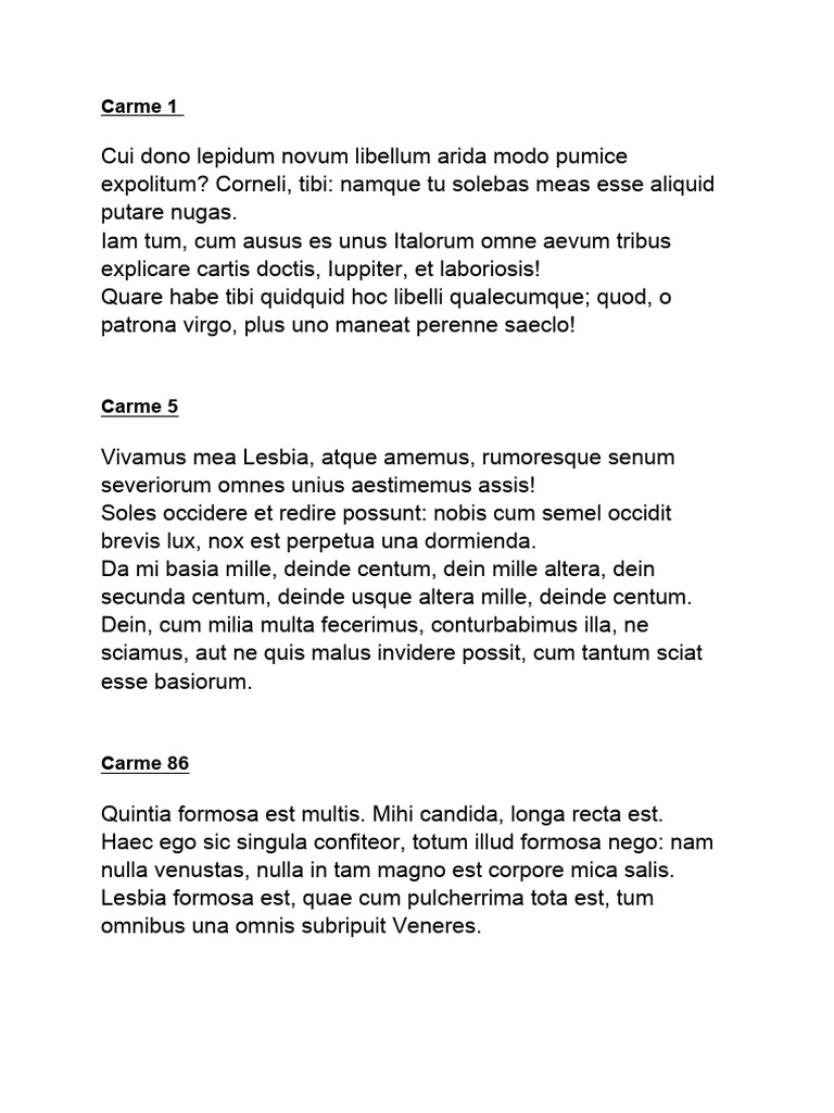 Carme Catullo | PDF