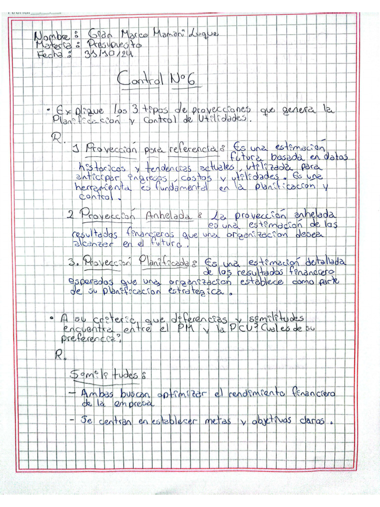 Marco Mamani Control N6 | PDF