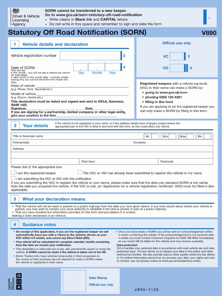 V890-make-a-statutory-off-road-notification | PDF