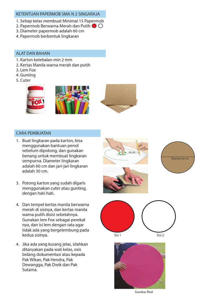 Panduan Membuat Papermob Berwarna | PDF