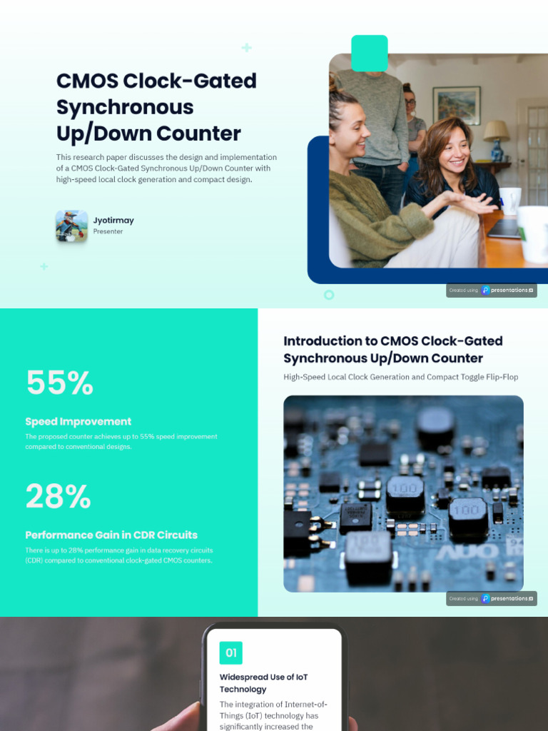 CMOS Clock-Gated Synchronous Up_Down Counter | PDF
