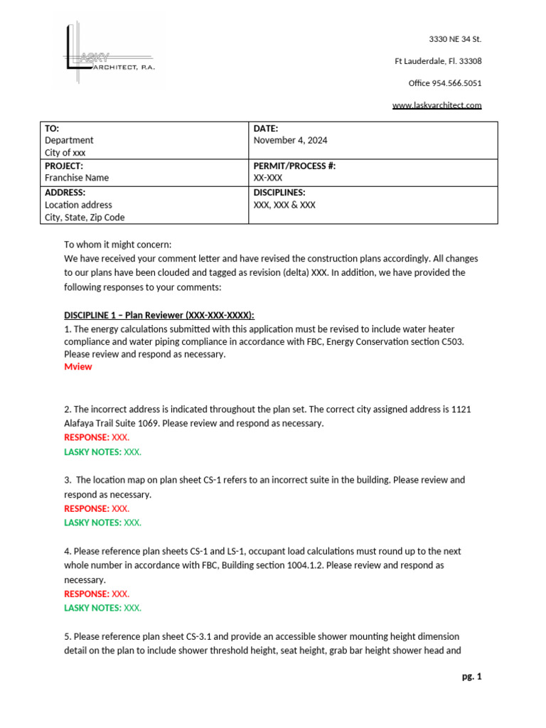 Response Letter TEMPLATE | PDF | Technology & Engineering