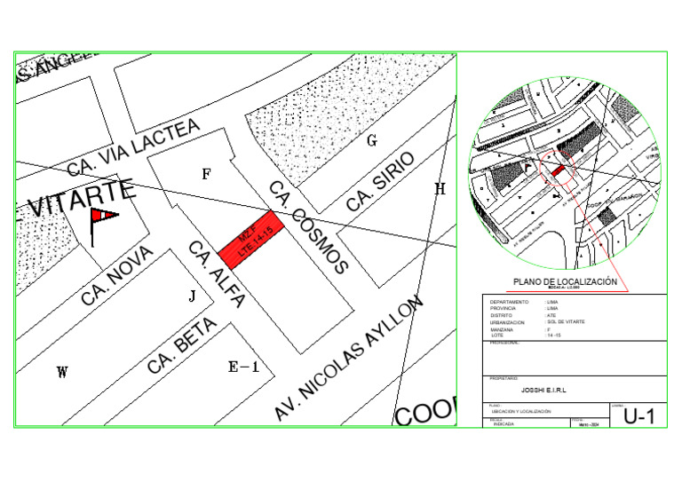 Plano de Ubicacion PDF Jose en A3 | PDF