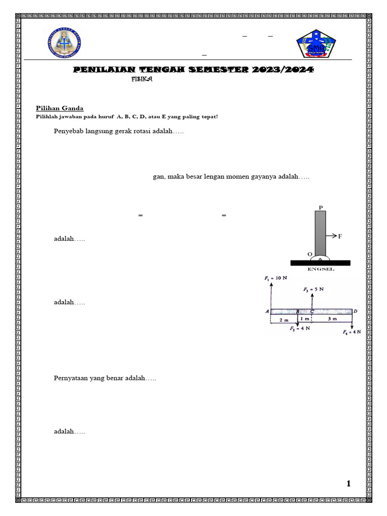 Soal PTS Fisika XI MIA Semester I | PDF