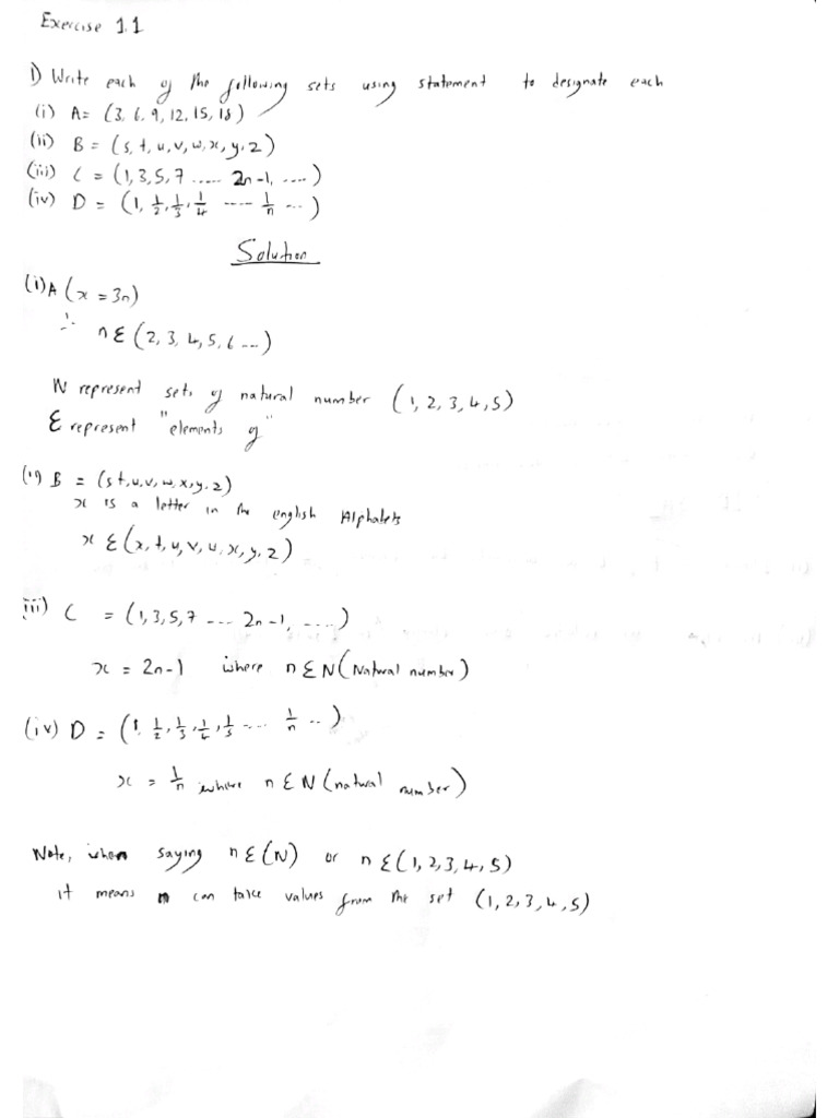 Soln To Math 101 Assignment (MREMPEROR) | PDF