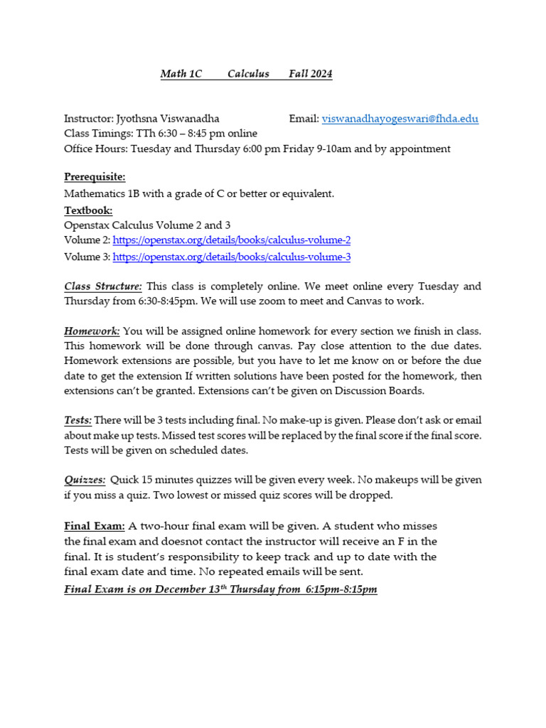 Viswanadha MATH 1C 17Z F24 | PDF | Sequence | Mathematics