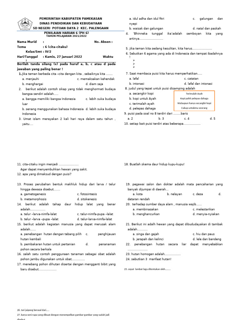 Soal PH 6 | PDF