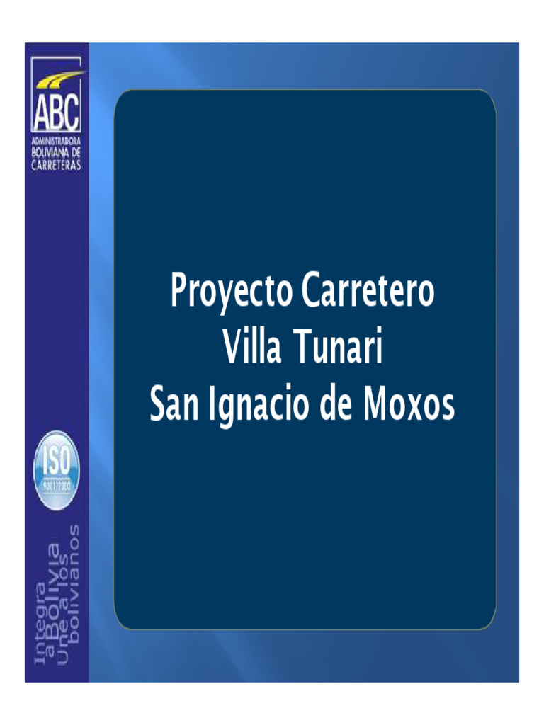 Proyecto Carretero Villa Tunari-Moxos | PDF | Inundar | Entorno natural