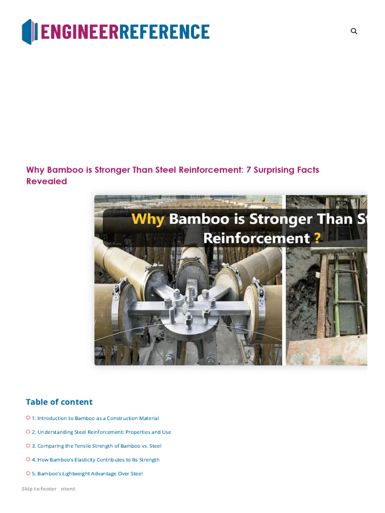 Why Bamboo Is Stronger Than Steel Reinforcement - 7 Surprising Facts ...