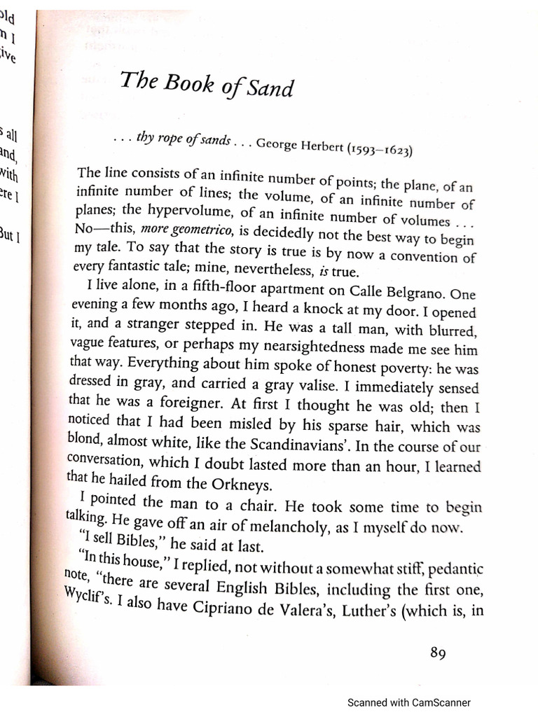 The Book of Sand | PDF