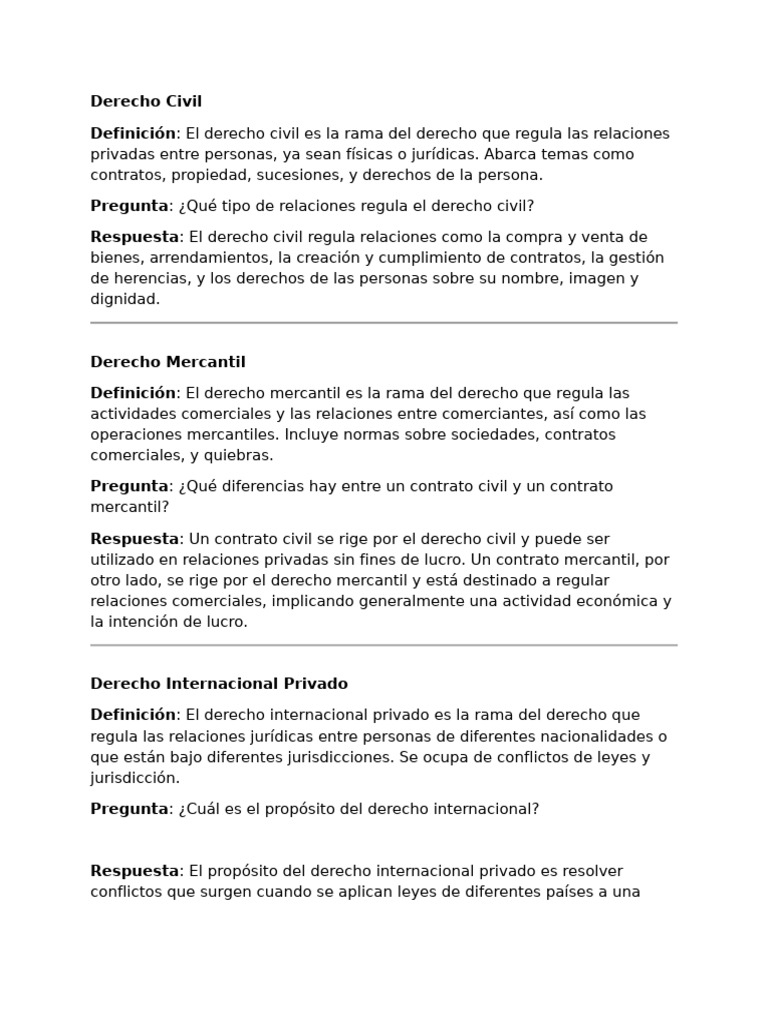 Derecho Civil | PDF | Derecho Civil (Common Law) | Ley internacional