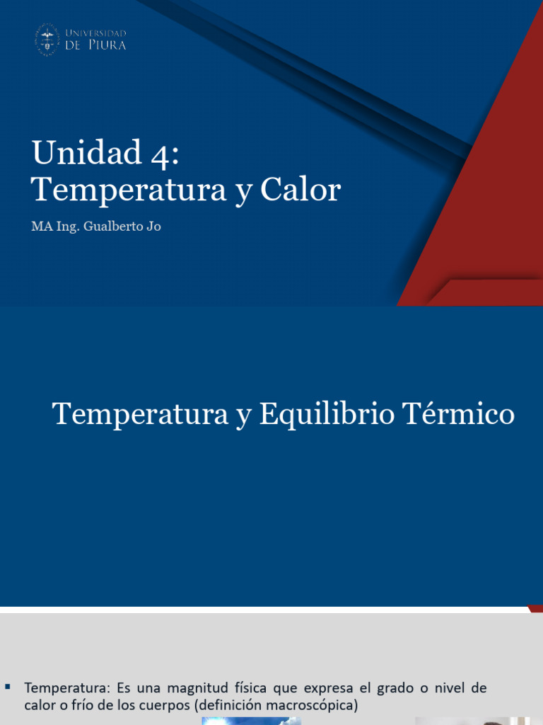 Conceptos Clave de Temperatura y Calor | PDF | Calor | Temperatura