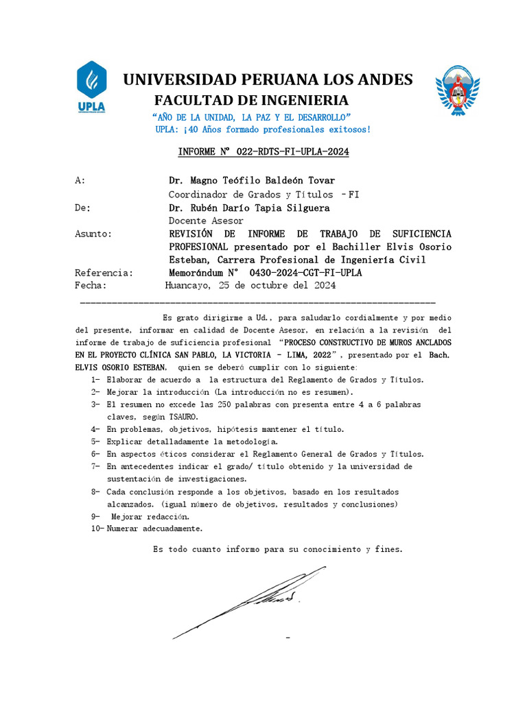 Informe #022-2024-RDTS | PDF