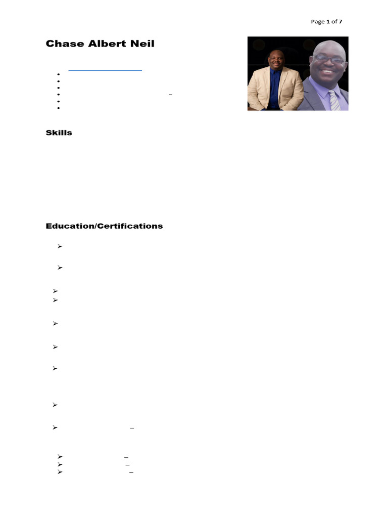 About Chase Neil - Curriculum Vitae | PDF | Naturopathy | Member Of ...