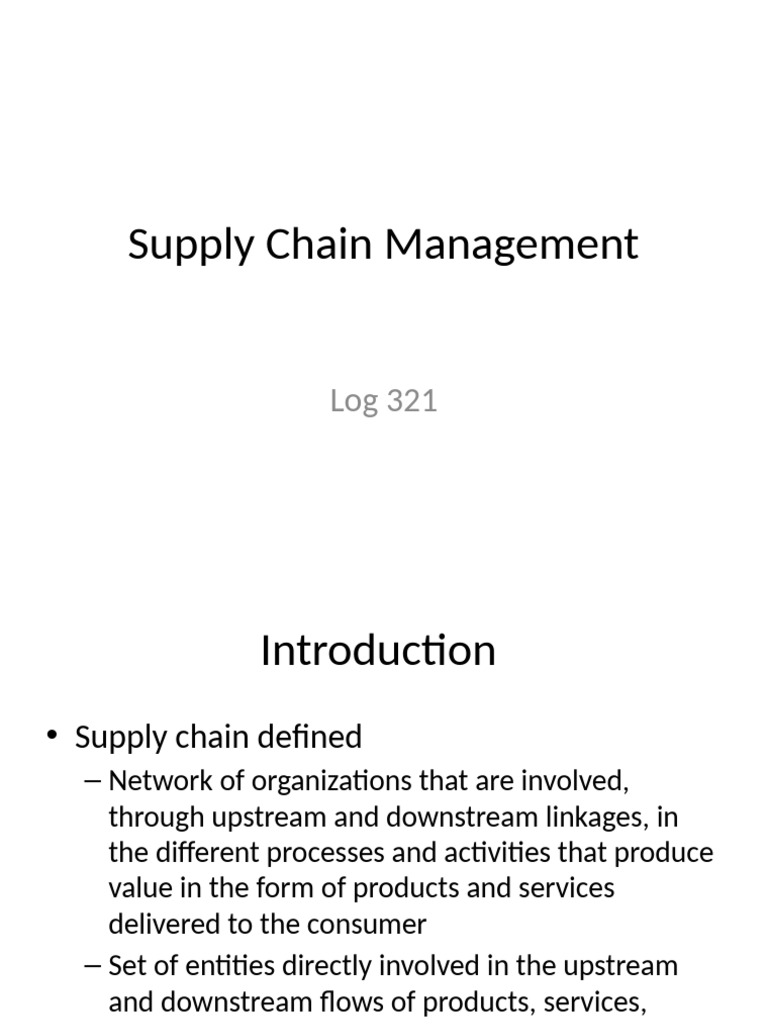 Understanding Supply Chain Management | PDF | Supply Chain | Supply Chain Management