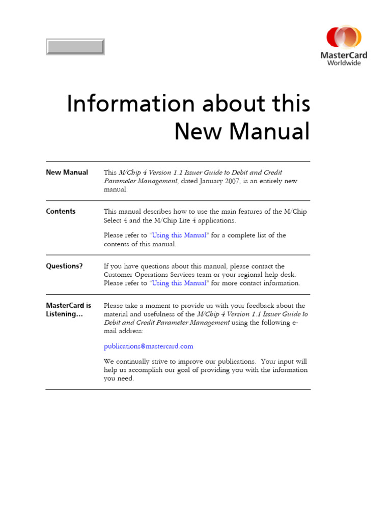 XV1.1-Entire Manual | PDF | Emv | Debit Card