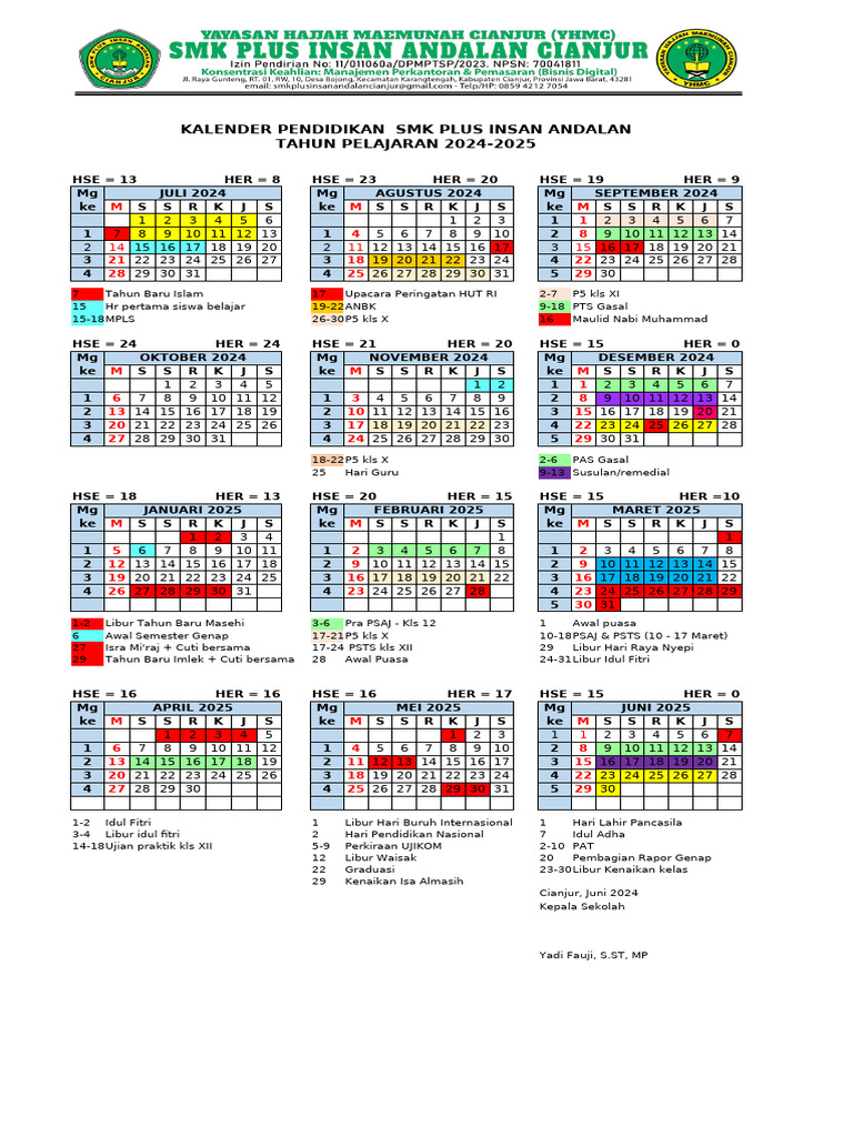 Kaldik 2024 - 25 | PDF