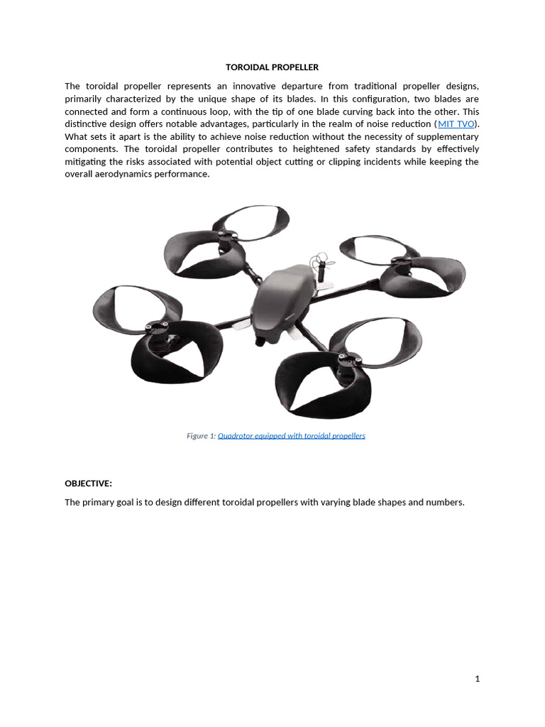 Design of Toroidal Propeller | PDF | Airfoil | Aerodynamics