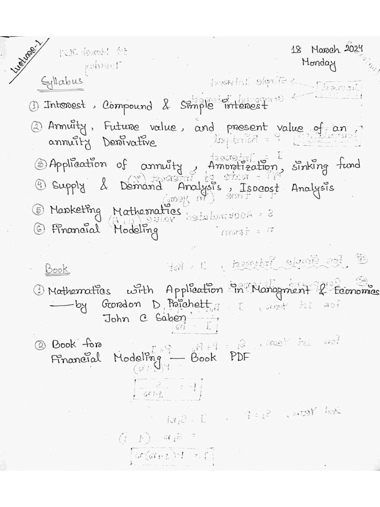 Financial Mathematics Full | PDF