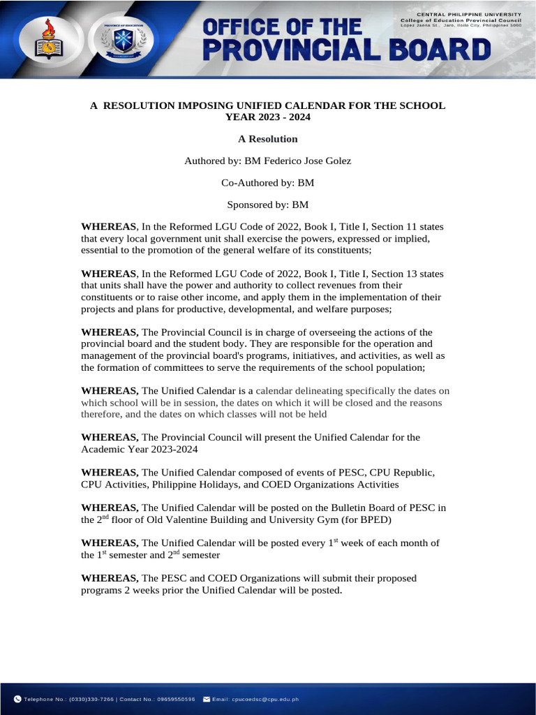 PESC Resolution Layout 1 | PDF | Governance | Government