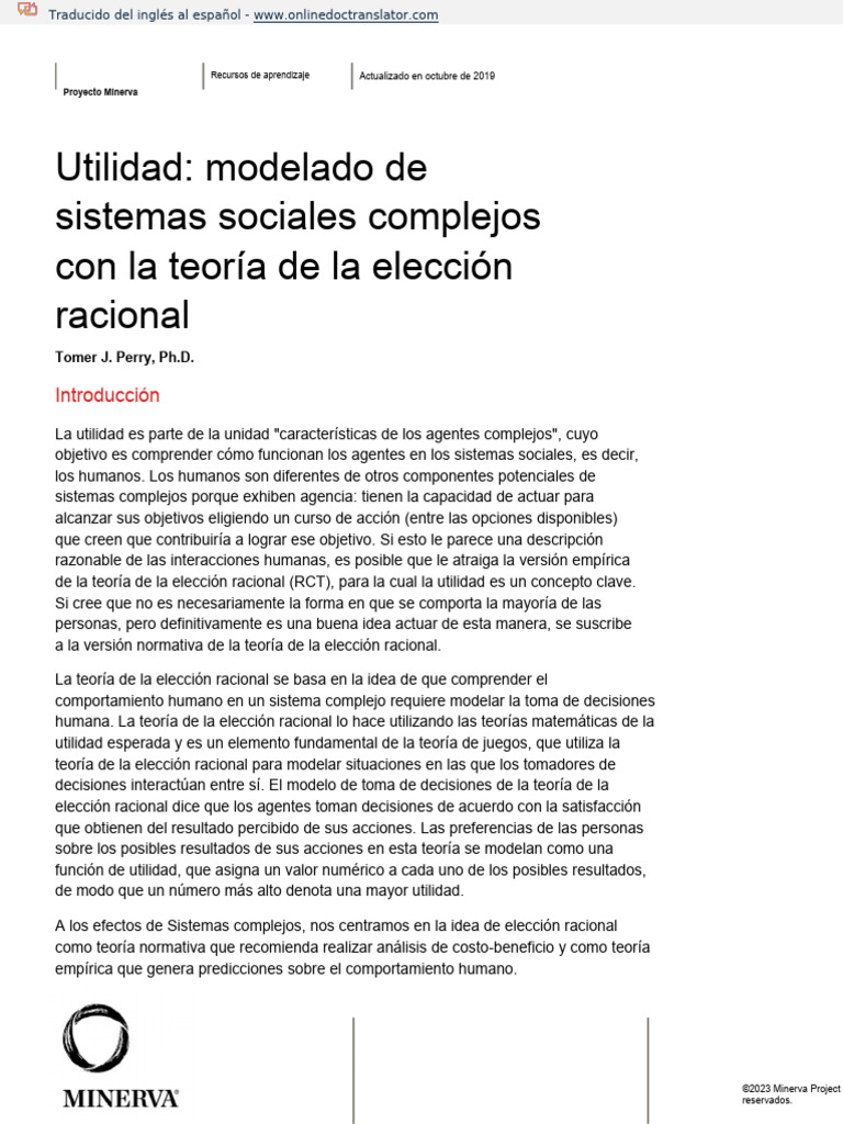 Utility - Modeling Complex Social Systems With Rational Choice Theory ...