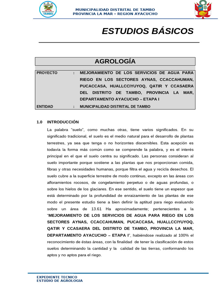 6) Estudios Agrología | PDF | Agricultura | Suelo