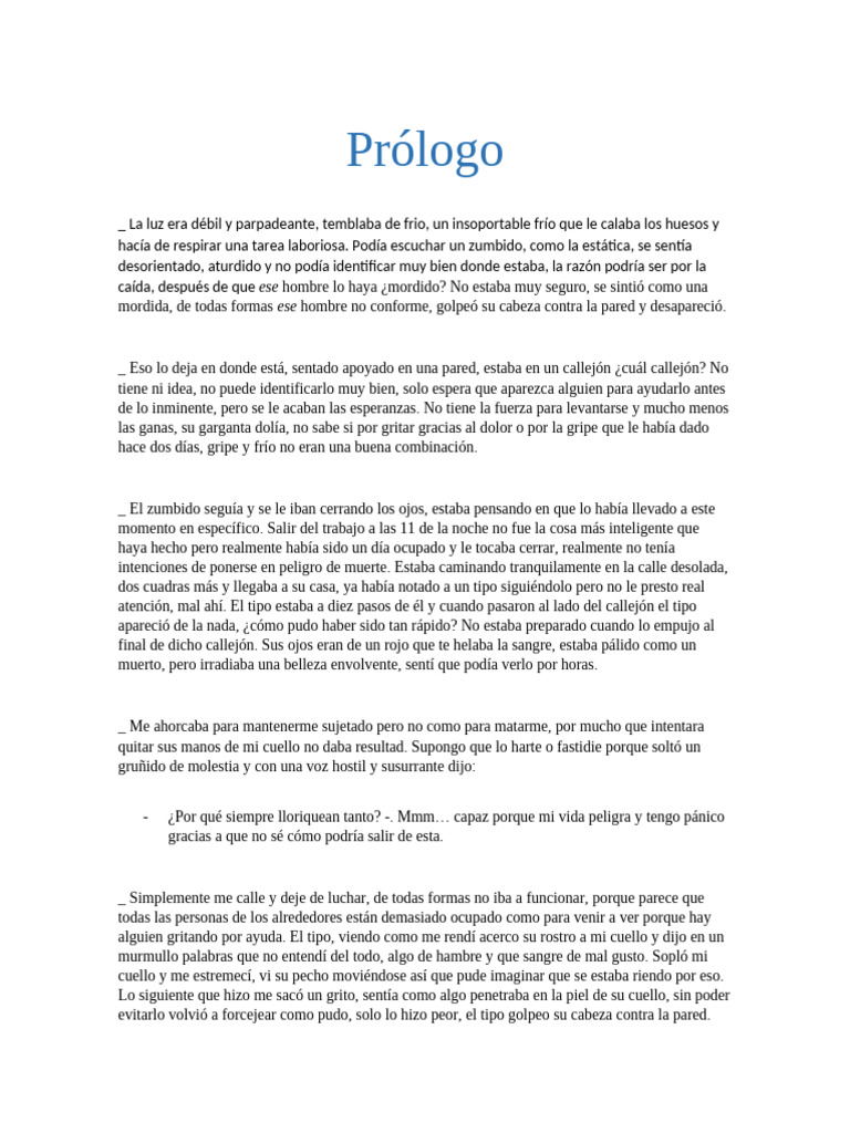 Prólogo | PDF | Pelo