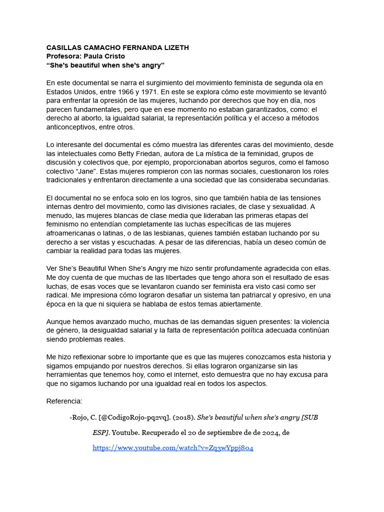 She's Beautiful When She's Angry | PDF | Estudios de género | Feminismo